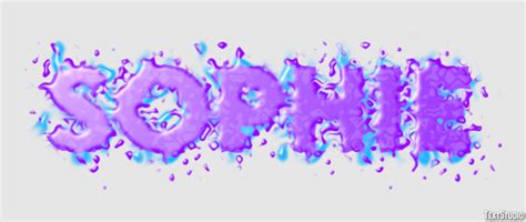 Sophie Text Effect And Logo Design Name