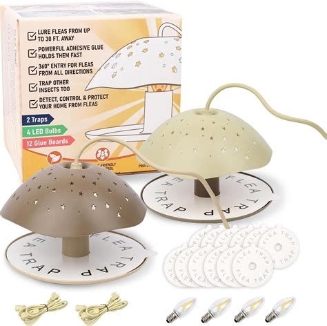 Flea Trap 2 Packs Of Sticky Flea Traps For Inside Your