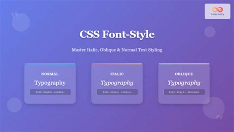 Css Font Style Complete Guide To Italic Oblique And Normal Text