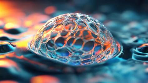 Abstract Sphere Floating On Water Premium Ai Generated Image