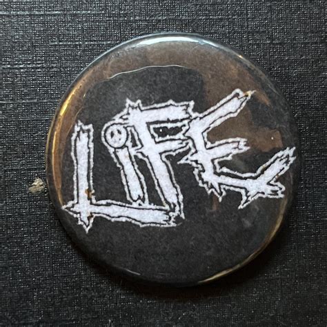 175” Life Punk Badge Life Crust Punk Hardcore Depop
