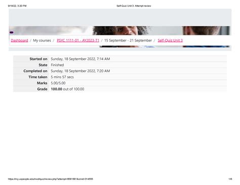 Self Quiz Unit 3 Attempt Review H Started On Sunday 18 September 2022 7 14 Am State