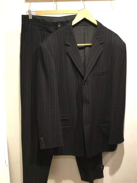 Ys For Men Black Striped Suit On Storenvy