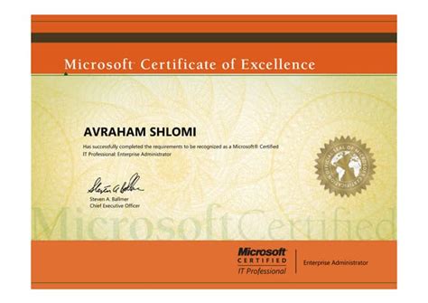 Mcitp Enterprise Administrator Certificate Pdf