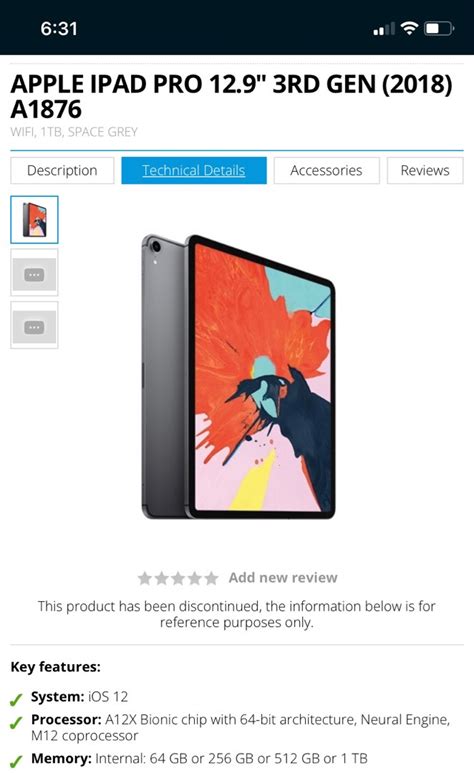 Ipad Pro 129” 1 Tb 3rd Gen Mobile Phones And Gadgets Tablets Ipad On