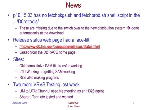 News P Has No Fetchpkgs Sh And Fetchprod Sh Shell Script In The D0reltools These Are
