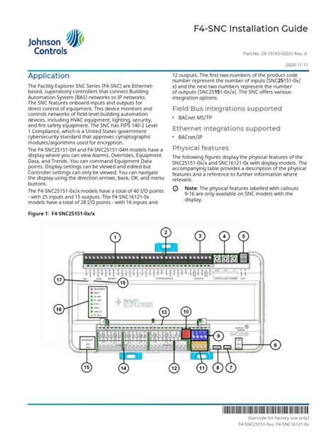 F4 Snc Network Controller Installation Guide Pdf Electrical Wiring Usb