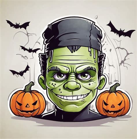 Premium Vector Cute Halloween Frankenstein