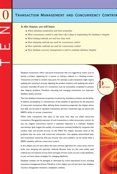 Chapter Transaction Management And Concurrency Control T E N Transaction Management And