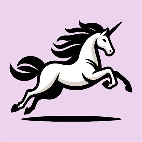 Premium Vector Unicorn Silhouette Illustration Vector