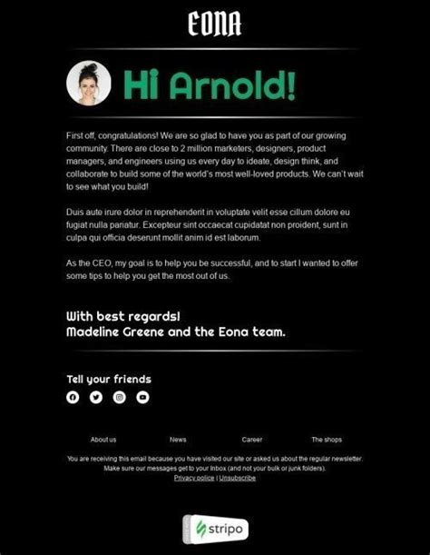 Look Forward To Seeing You Soon Email Template By Fullname — Stripoemail