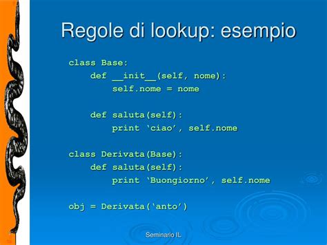 Ppt Implentazione Degli Oggetti In Python Powerpoint Presentation