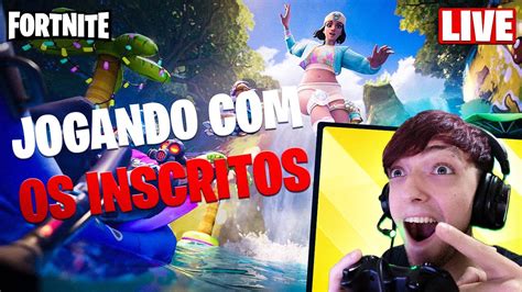 JOGANDO FORTNITE OS INSCRITOS Gameplay PT BR YouTube