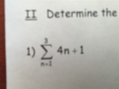 solved determine the sum for each of the following sigma 3