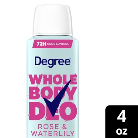 Degree® Whole Body Deo Spray Deoderant Rose And Waterlily 4 Fl Oz