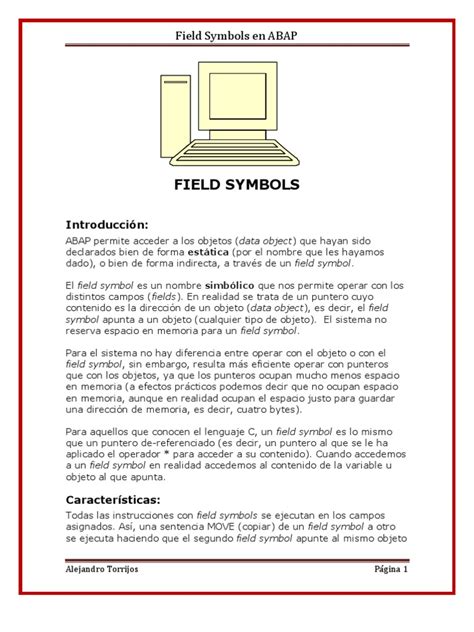 Sap Field Symbols En Abap