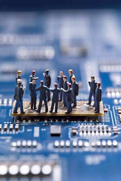 Premium Ai Image A Digital Connection Electronic Device Chip