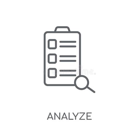Analyze Icon Trendy Analyze Logo Concept On White Background Fr Stock