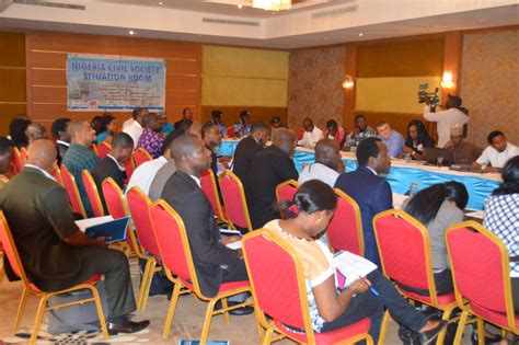 Nigeria Civil Society Situation Room Strategy Meeting On Upcoming 2016
