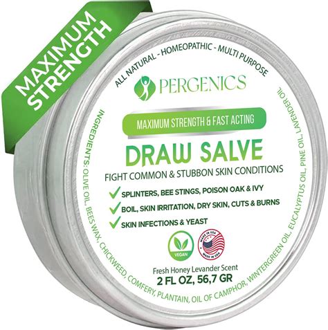 Drawing Salve Ointment 2 Oz Boil Treatment Splinters Bee Stings