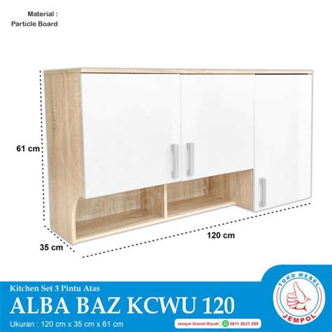 Jual Kitchen Set Lemari Dinding Dapur Alba Bazz Kcwu Lemari Rak Gantung Di Seller Plaza