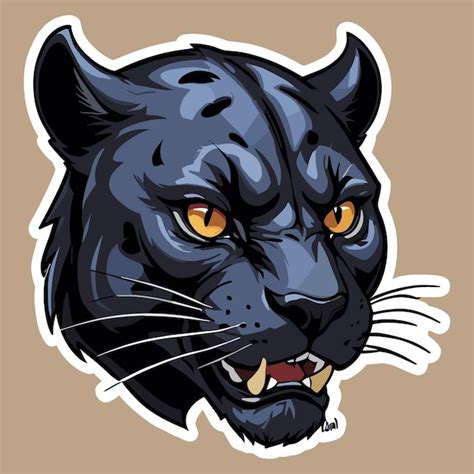 Premium Vector Panther Sticker