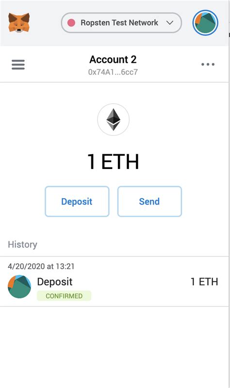 Load Test Ether For Ropsten Network In Metamask Blog