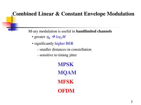 Ppt Combined Linear And Constant Envelope Modulation Powerpoint