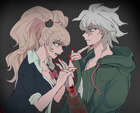 Komaeda Nagito And Enoshima Junko Danganronpa And More Drawn By