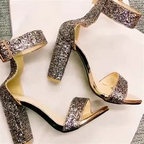 Free Shipping Shining Paillette High Heel Shoes Ladies Fancy High Heel