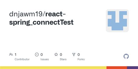 Github Dnjawm19react Springconnecttest