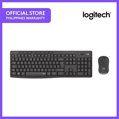Logitech Mk295 Wireless Mouse Keyboard Combo Silenttouch Tech Full Numpad Advanced Optical