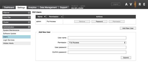 Admin Gui
