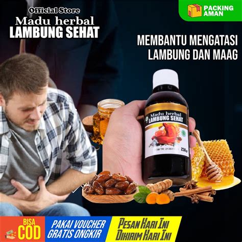 Jual MADU HERBAL BERKHASIAT OBAT LAMBUNG DAN MAAG Shopee Indonesia