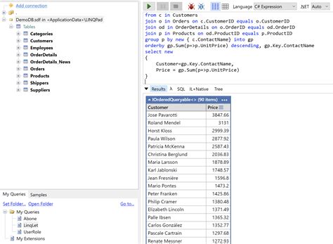 C Entity Framework 60da Linq İle Tüyolar Bazıları Hayal Eder