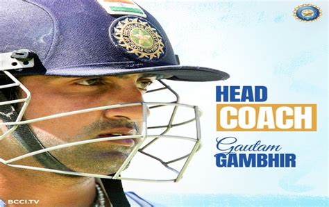 Gautam Gambhir Appointed Head Coach Of The Indian Mens Cricket Team