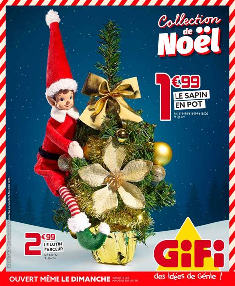 GIFI Catalogue Promotionnel Noël Valable à partir du 14 11 au 23 12