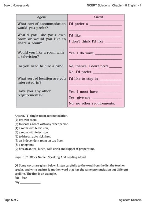 NCERT Solutions For Class English Chapter A Game Of Chance PDF