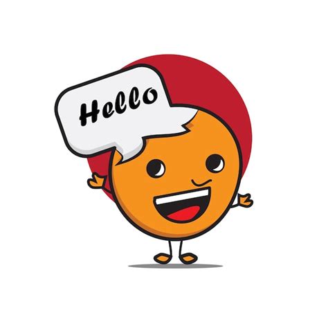 Ilustración De Arte De Dibujos Animados Emoji Para Pegatina Vector