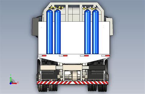 96米平板货车 前四后八货运汽车iges 模型图纸下载 懒石网