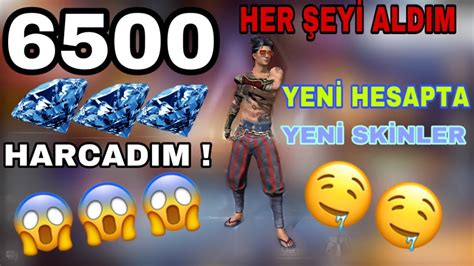 6500 ELMAS HARCADIM HER ŞEYİ ALDIM FREEFİREAZ YouTube