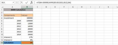 How To Use The Excel Mirr Function Best Excel Tutorial