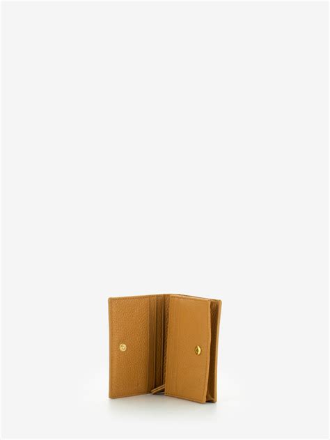 COCCINELLE - Card holder grained leather paprika | STIMM