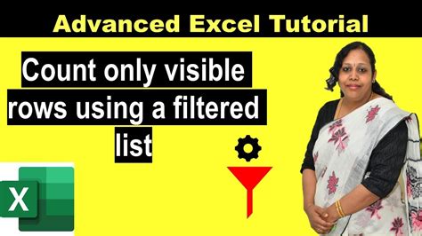 How To Count Only Visible Rows In A Filtered List Count Only Visible
