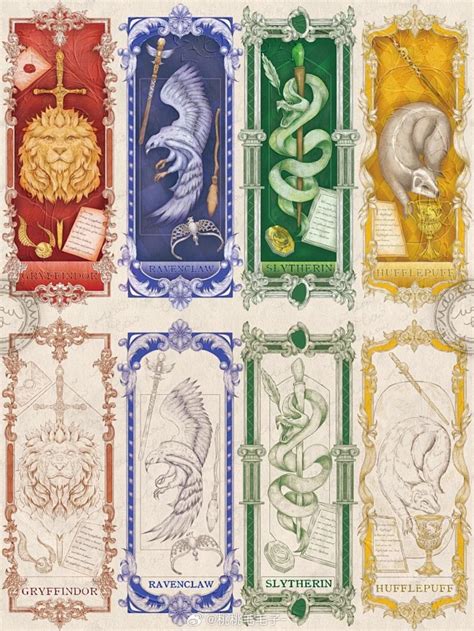 哈利波特四大学院合集 桃桃毛毛子 的微博 微博 花瓣网