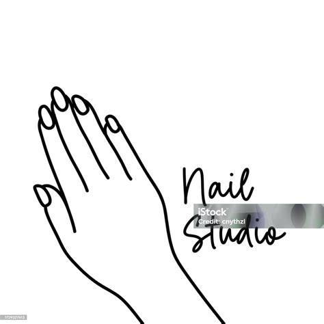 네일 스튜디오 레터링 벡터 그림입니다 포스터 배너 인사말 카드 티셔츠를 위한 손으로 그린 영감을 주는 글자 검은색에 대한 스톡 벡터 아트 및 기타 이미지 Istock