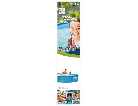 Каркасный бассейн 28205 Intex Metal Frame Pool, 244х51см, цена 5330 руб ...