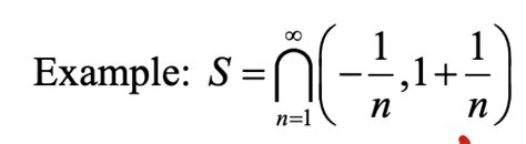 Solved S ⋂n 1∞ −n1 1 N1