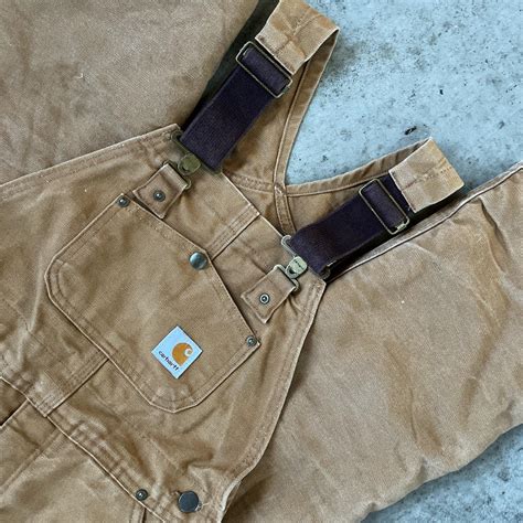 Carhartt Workwear Double Knee Overalls Quilted Depop