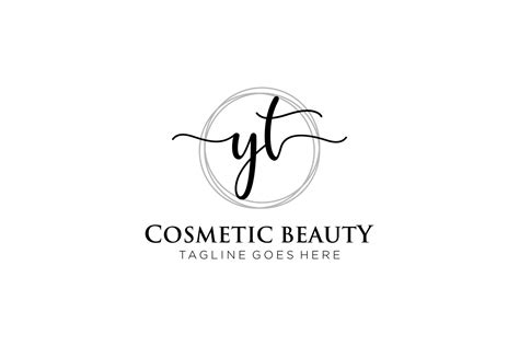 Initial Yt Feminine Logo Beauty Monogram And Elegant Logo Design